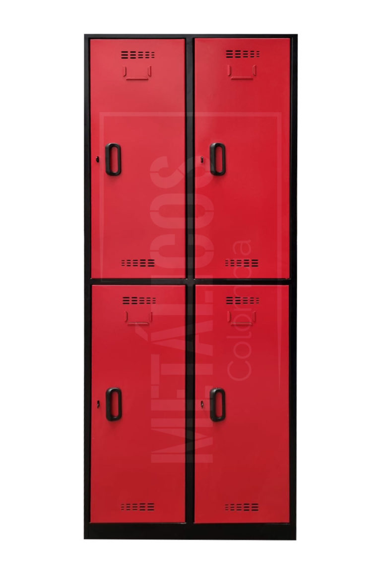 Locker Metálico De 4 Compartimientos - Metálicos Colombia